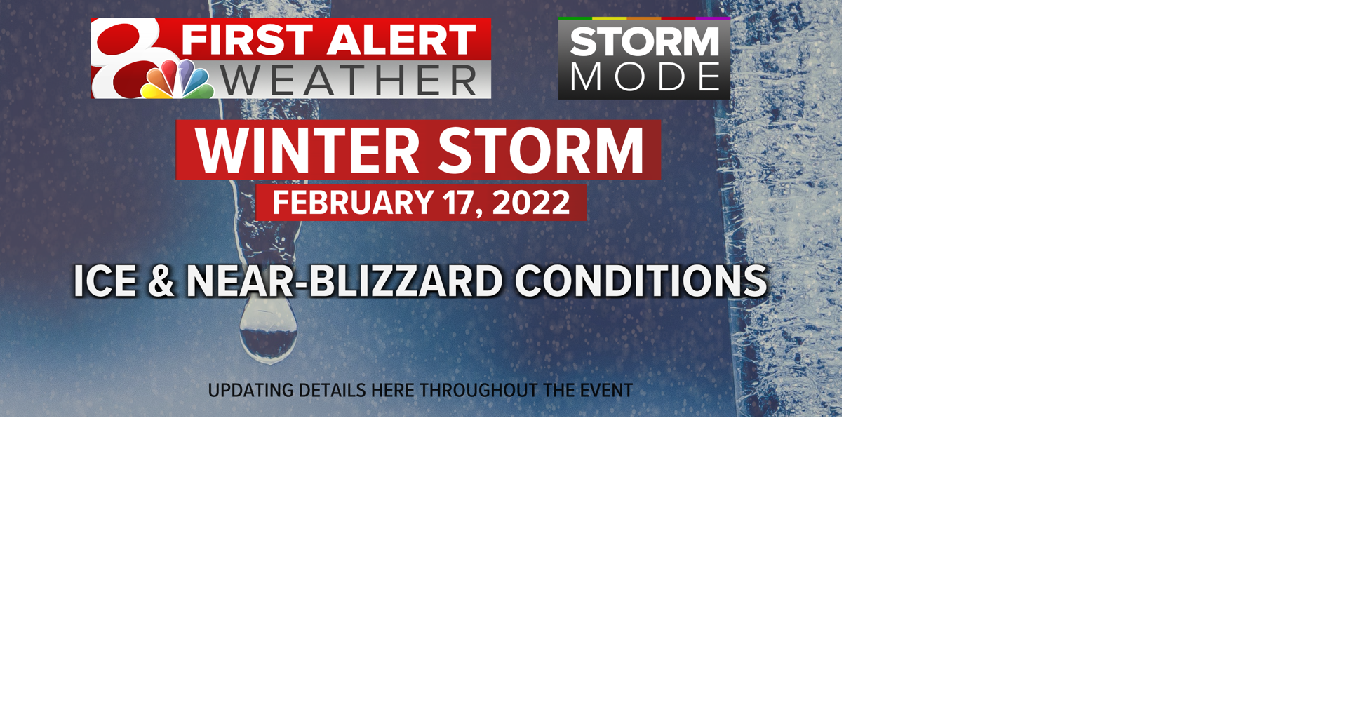 STORM MODE: Thursday's winter storm features ice, sleet, and snow ...