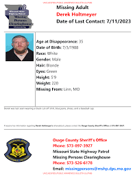 Derek Holtmeyer's body recovered in Osage County | Mid-Missouri News ...