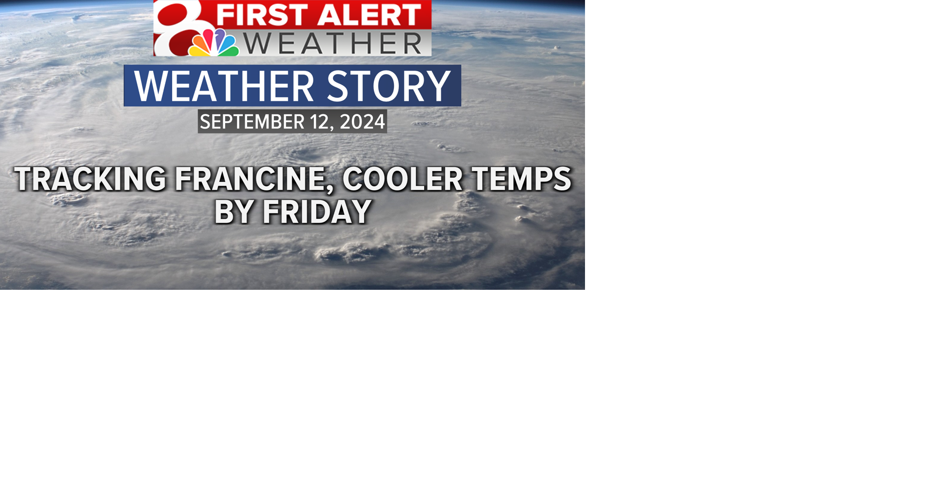 Forecast: Tracking Francine, look ahead to the weekend | Weather | komu.com