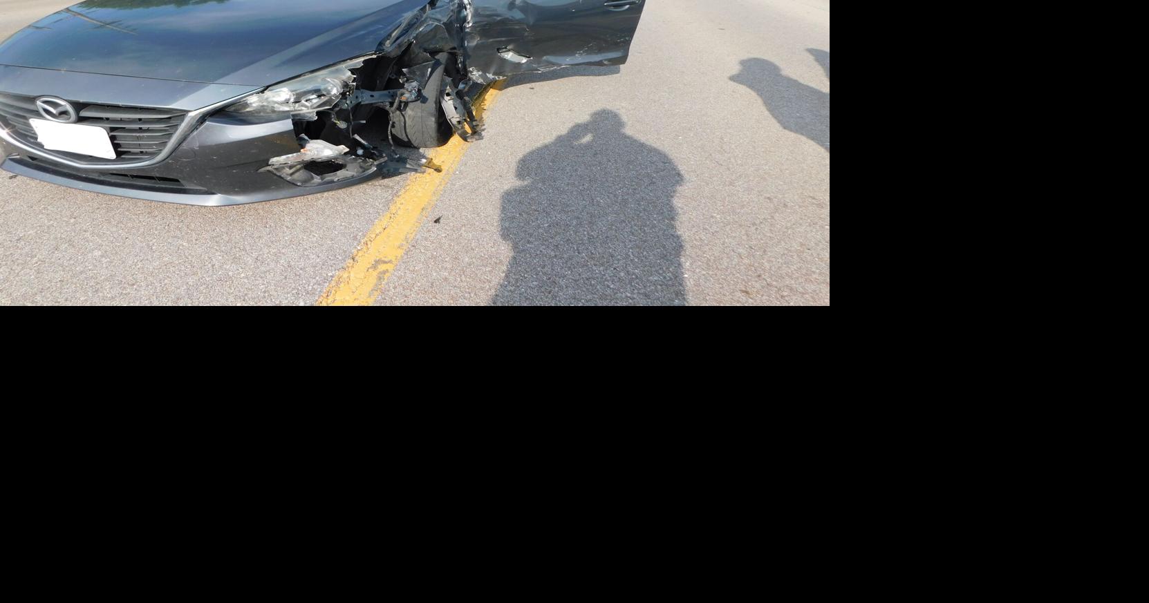 No injuries reported in three-vehicle crash involving suspected drunk ...