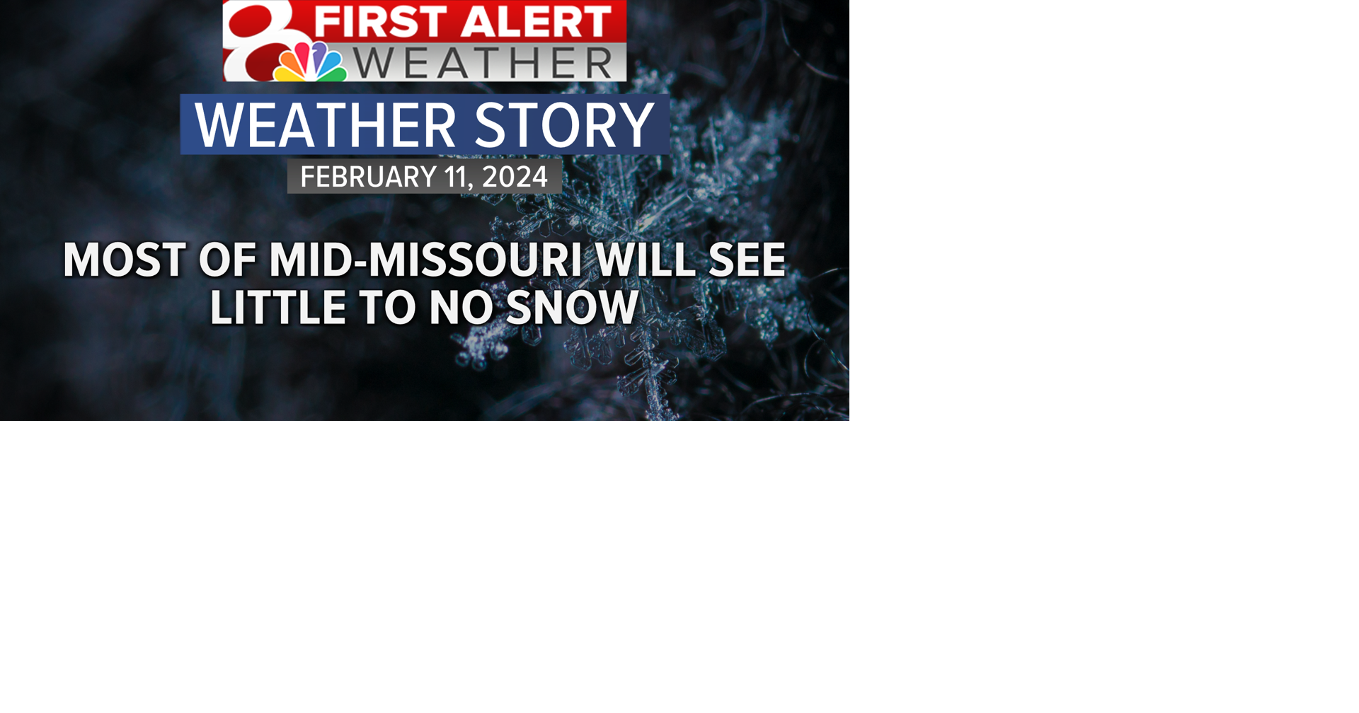 Forecast: Snow into Monday, mainly south of I-44 | Weather | komu.com