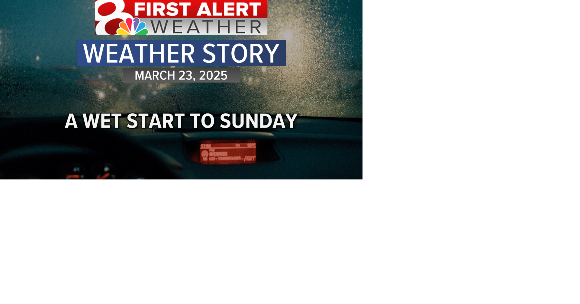 Forecast: A wet start to Sunday | Weather | komu.com