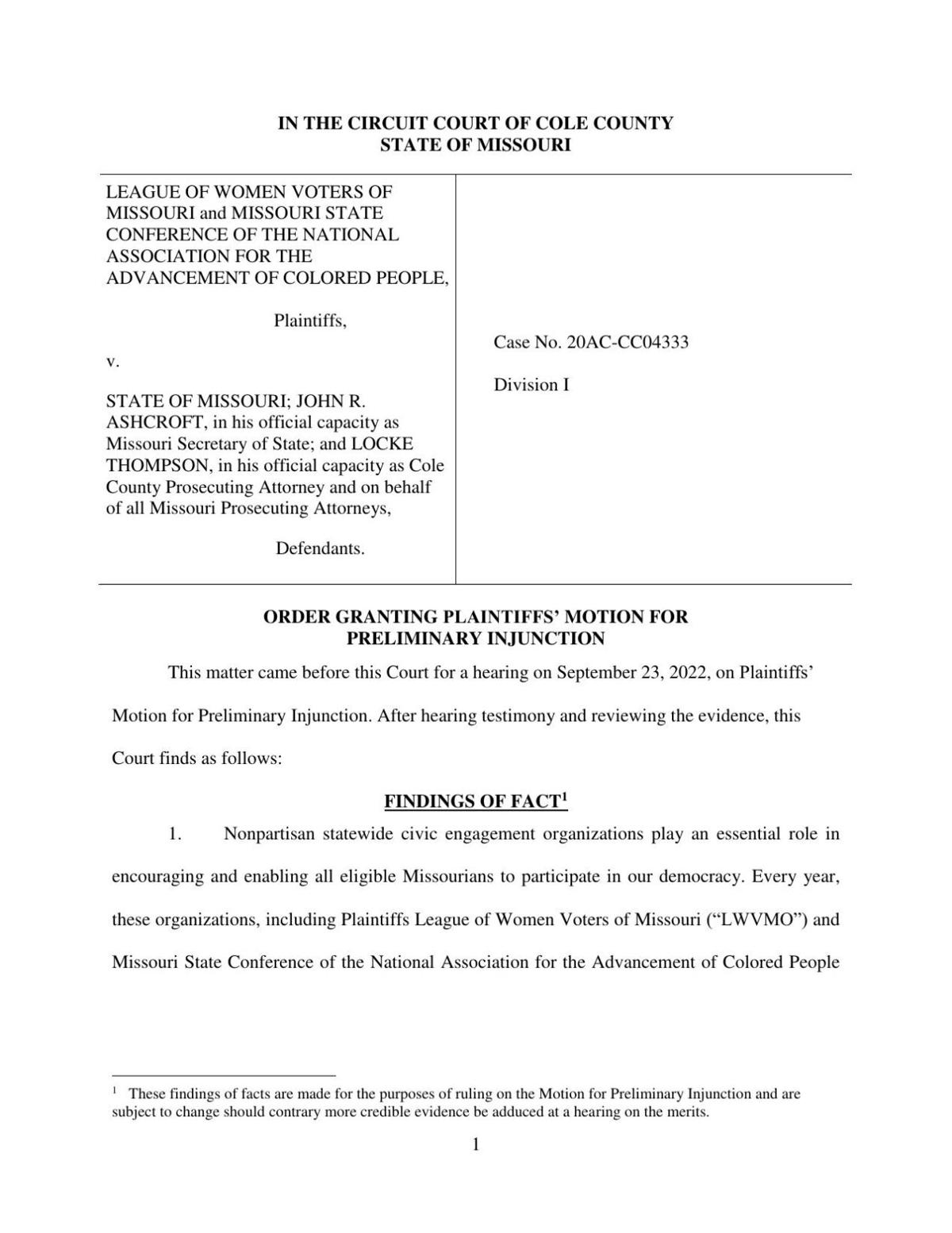 Preliminary injunction | | komu.com