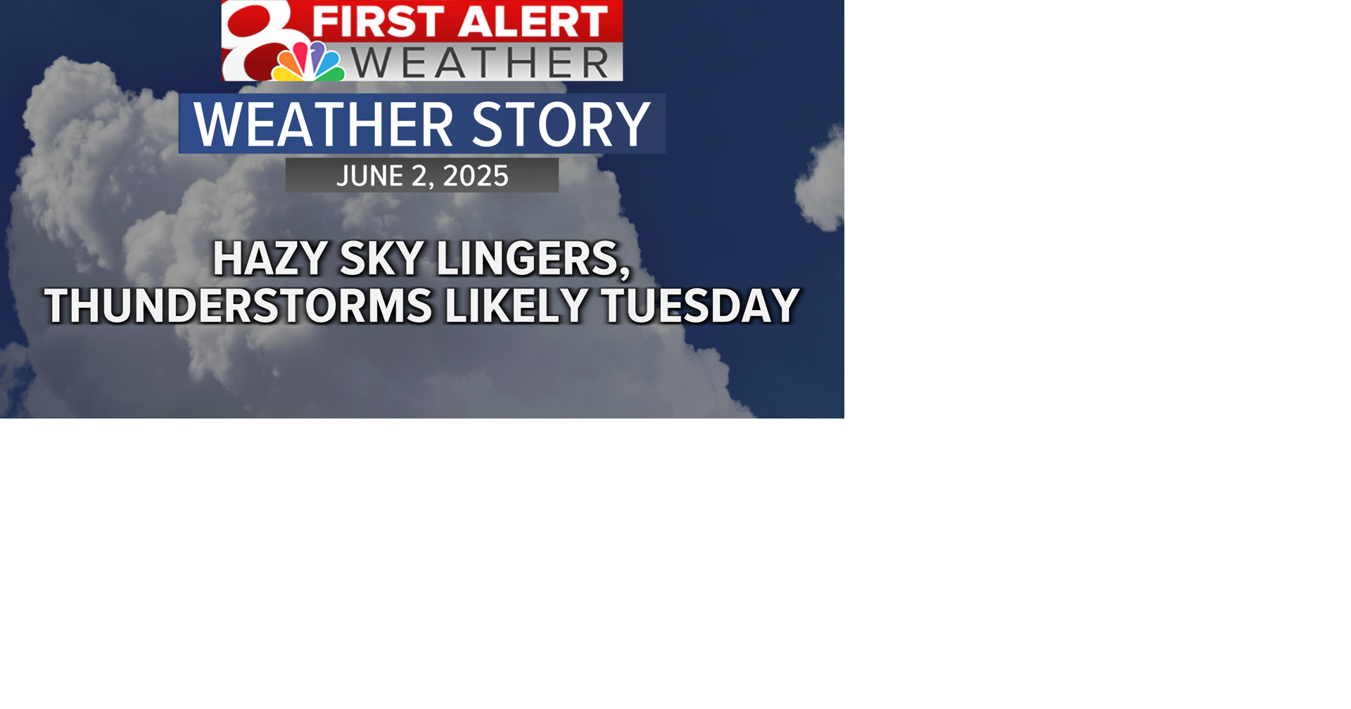 Forecast: Hazy start to the week, rain chances coming | Weather | komu.com