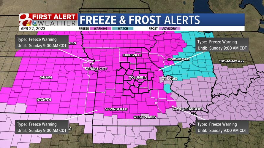 Forecast: A Freeze Warning has been issued for tonight! | Weather ...