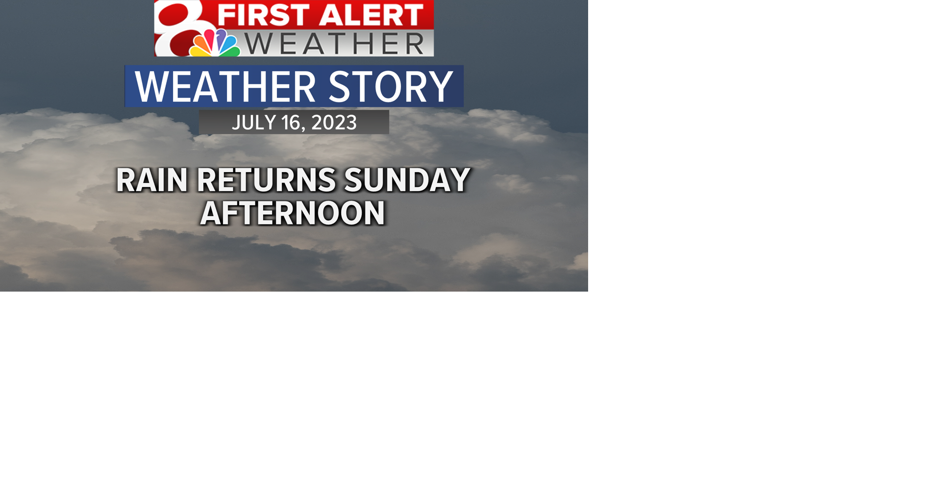 Forecast: Isolated Thunderstorms for Sunday | Weather | komu.com