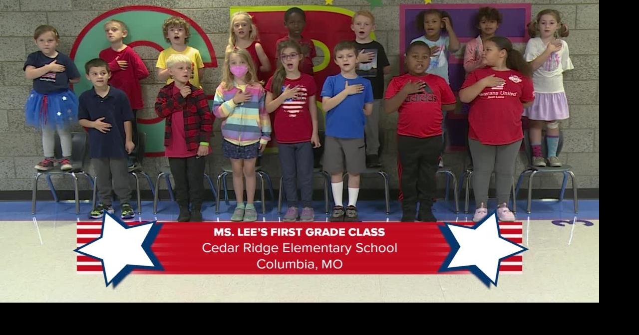 Cedar Ridge Elementary - Ms. Lee's 1st Grade Class | Daily Pledge ...