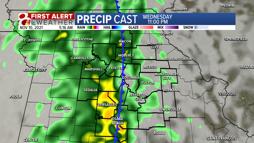 Forecast: Rain possible this evening followed by a big cool-down ...