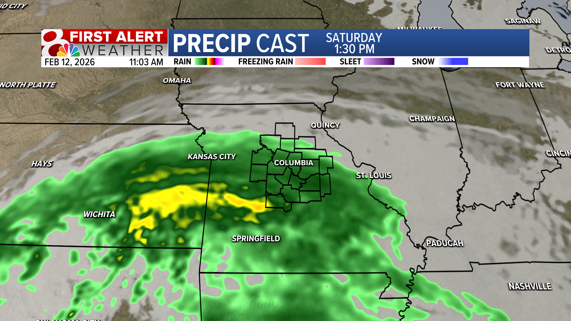 Forecast: Warming up through Friday, rain possible on Saturday ...