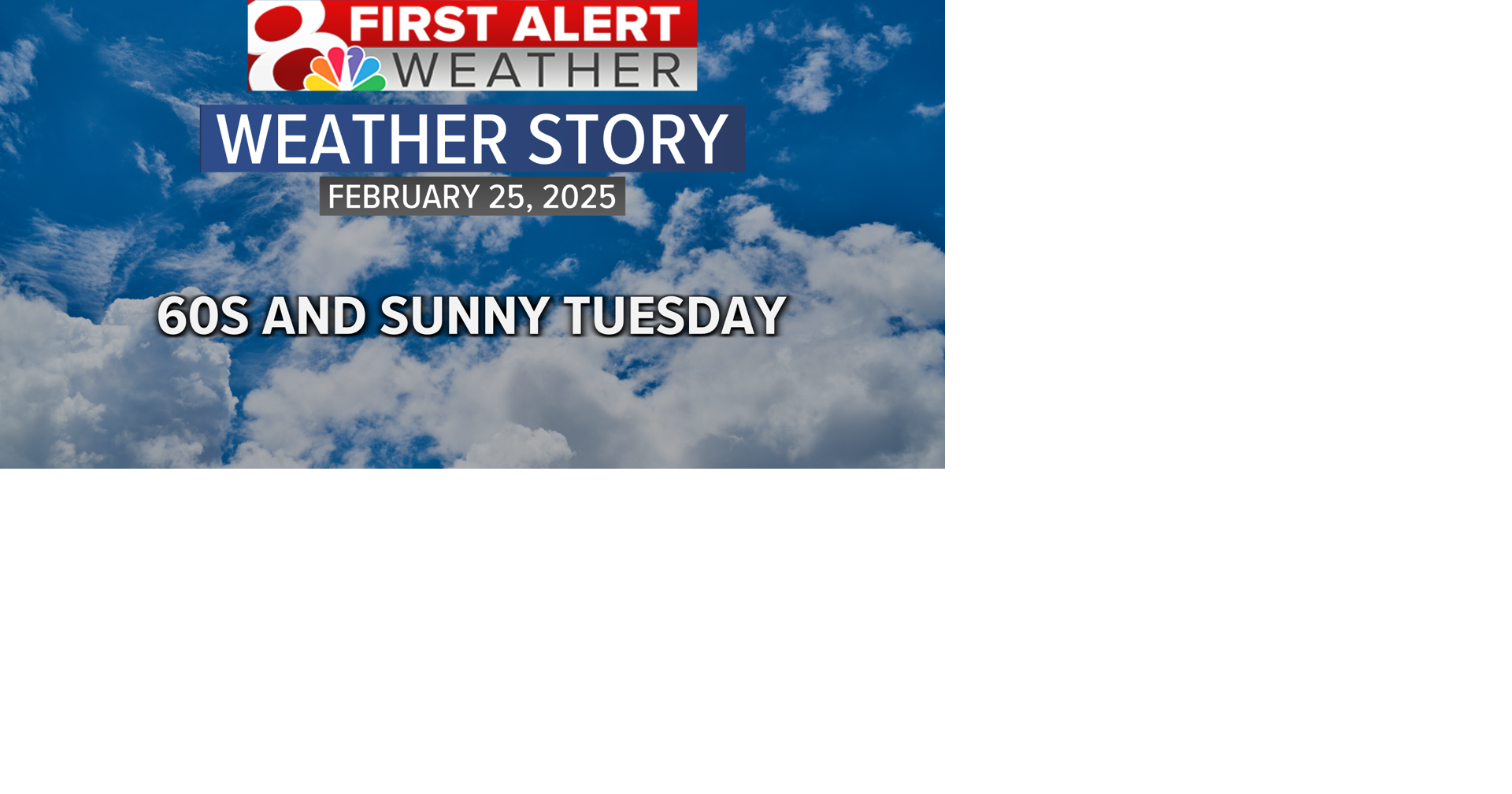Forecast: Sunshine and 60s Tuesday, rain chances Wednesday | Weather ...
