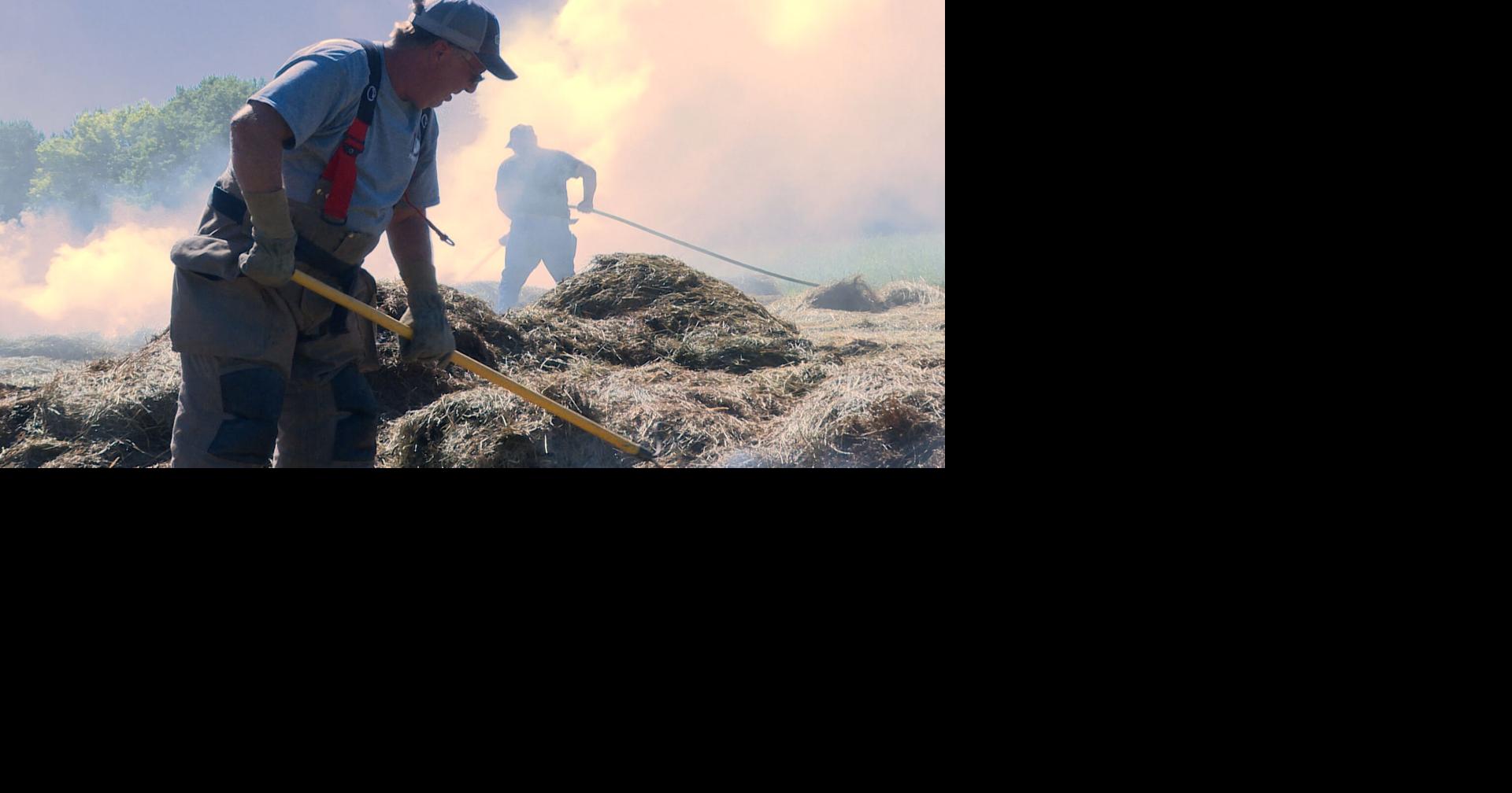 Crews extinguish hay bale fire in Rocheport | | komu.com