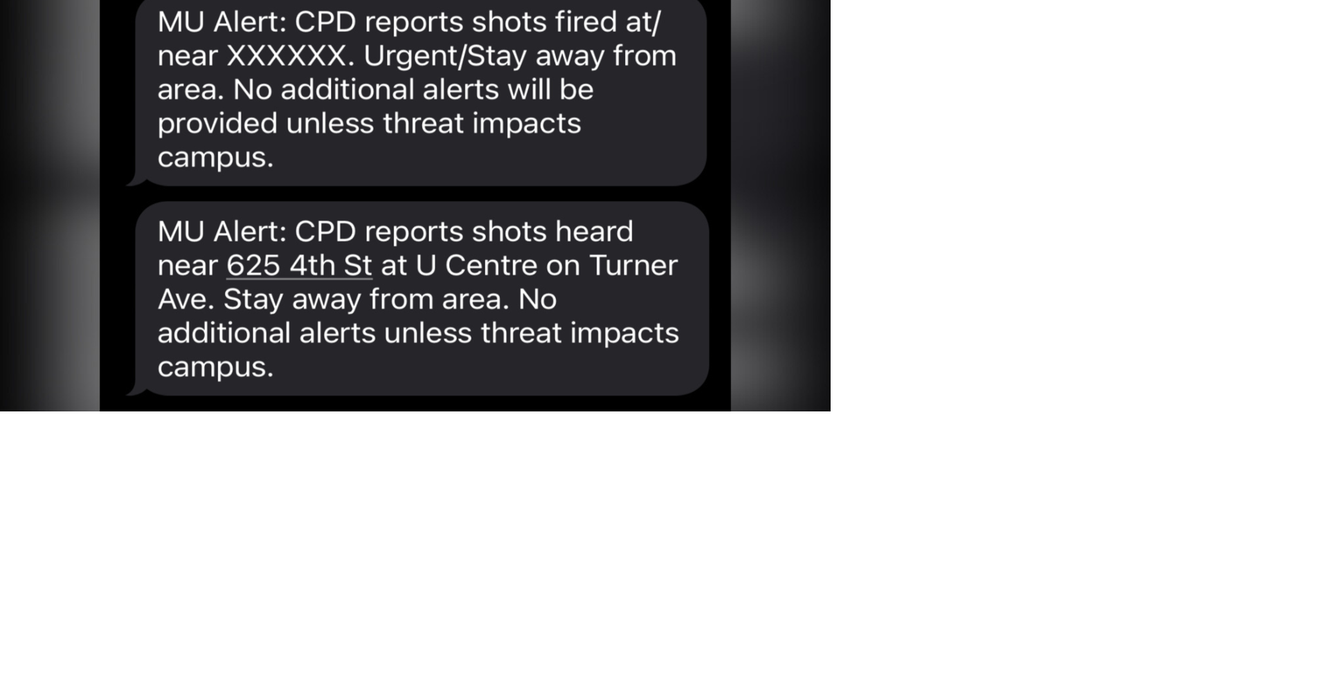 MU Alert sends two text alerts excluding addresses | Mid-Missouri News ...