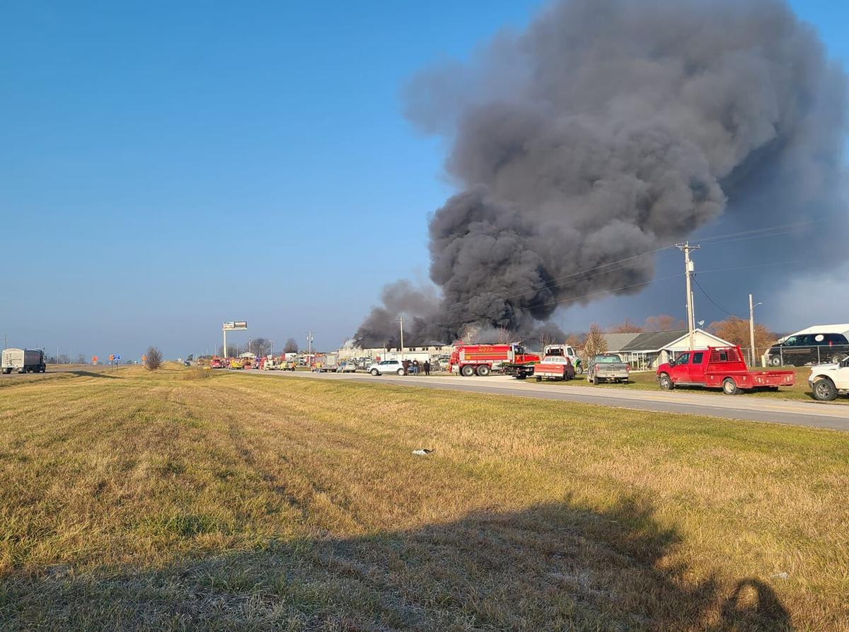Large structure fire in New Florence leaves building destroyed | Mid ...