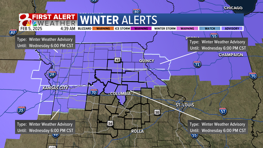 Forecast: Freezing rain possible on Wednesday | Weather | komu.com