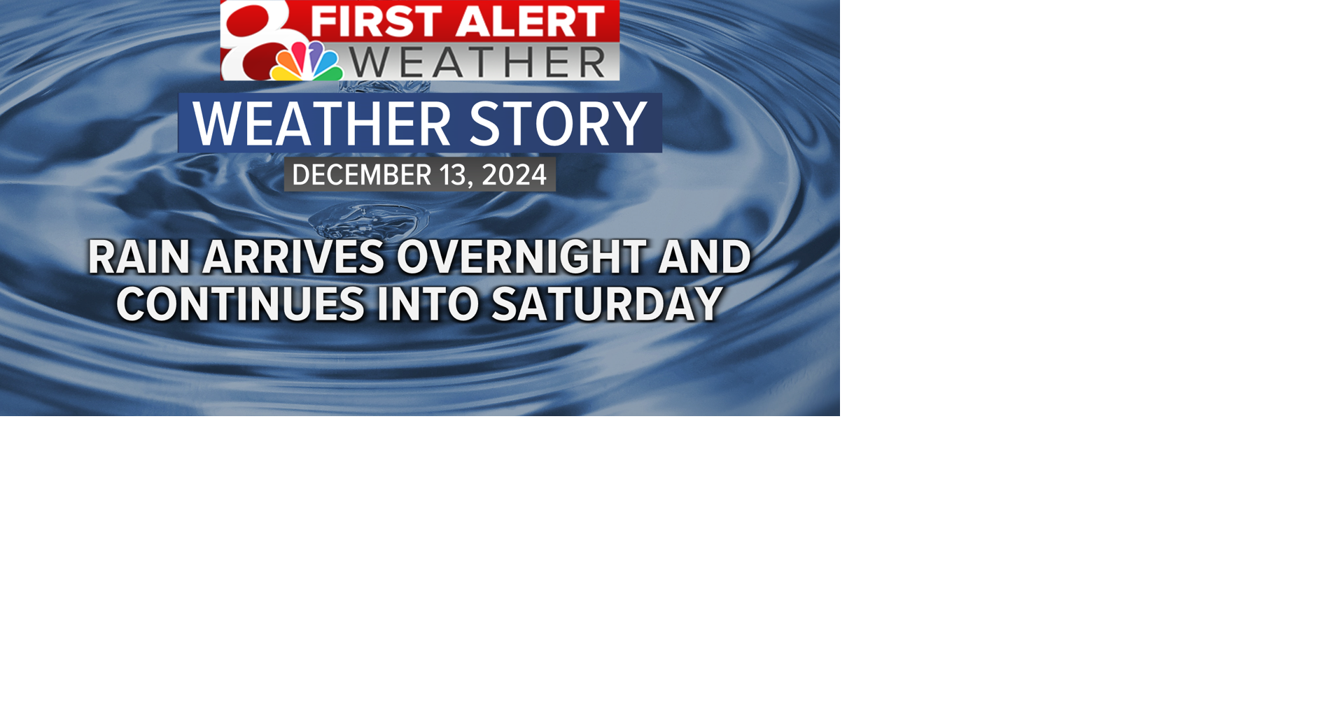 Forecast: Rain arrives overnight and continues into Saturday | Weather ...