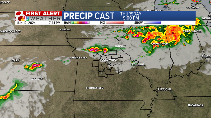 Hot & Humid with Late Thursday Evening Storm Chance | Weather | komu.com