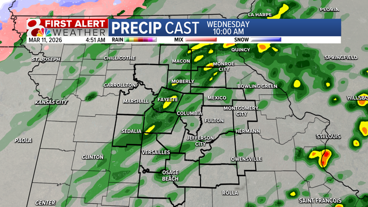 Forecast: Wet start to Wednesday, warmer by the weekend | Weather ...
