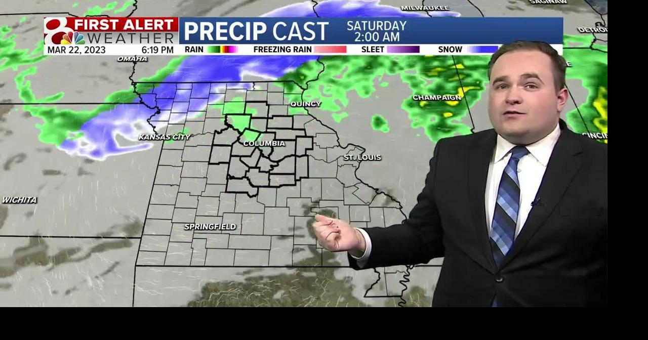 Passing storms in mid-Missouri through Friday, with heavy rain across ...