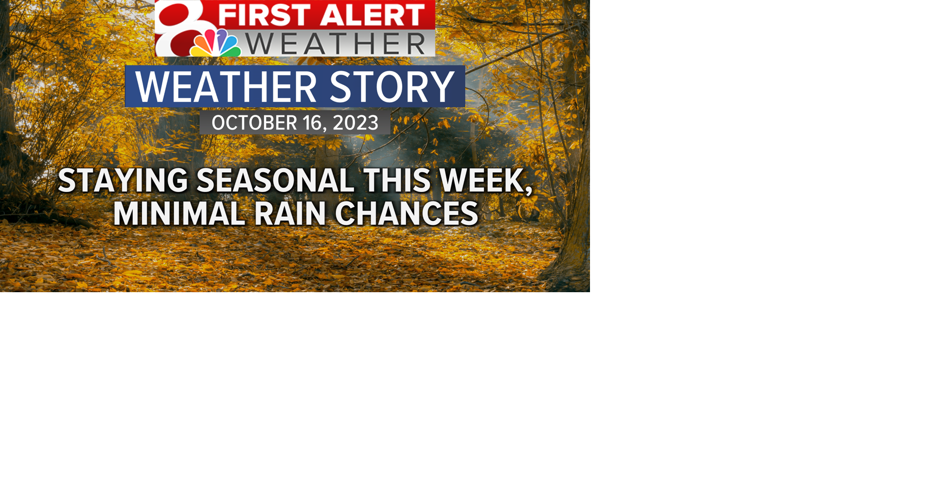 Forecast: Sunny, seasonal week ahead | Weather | komu.com