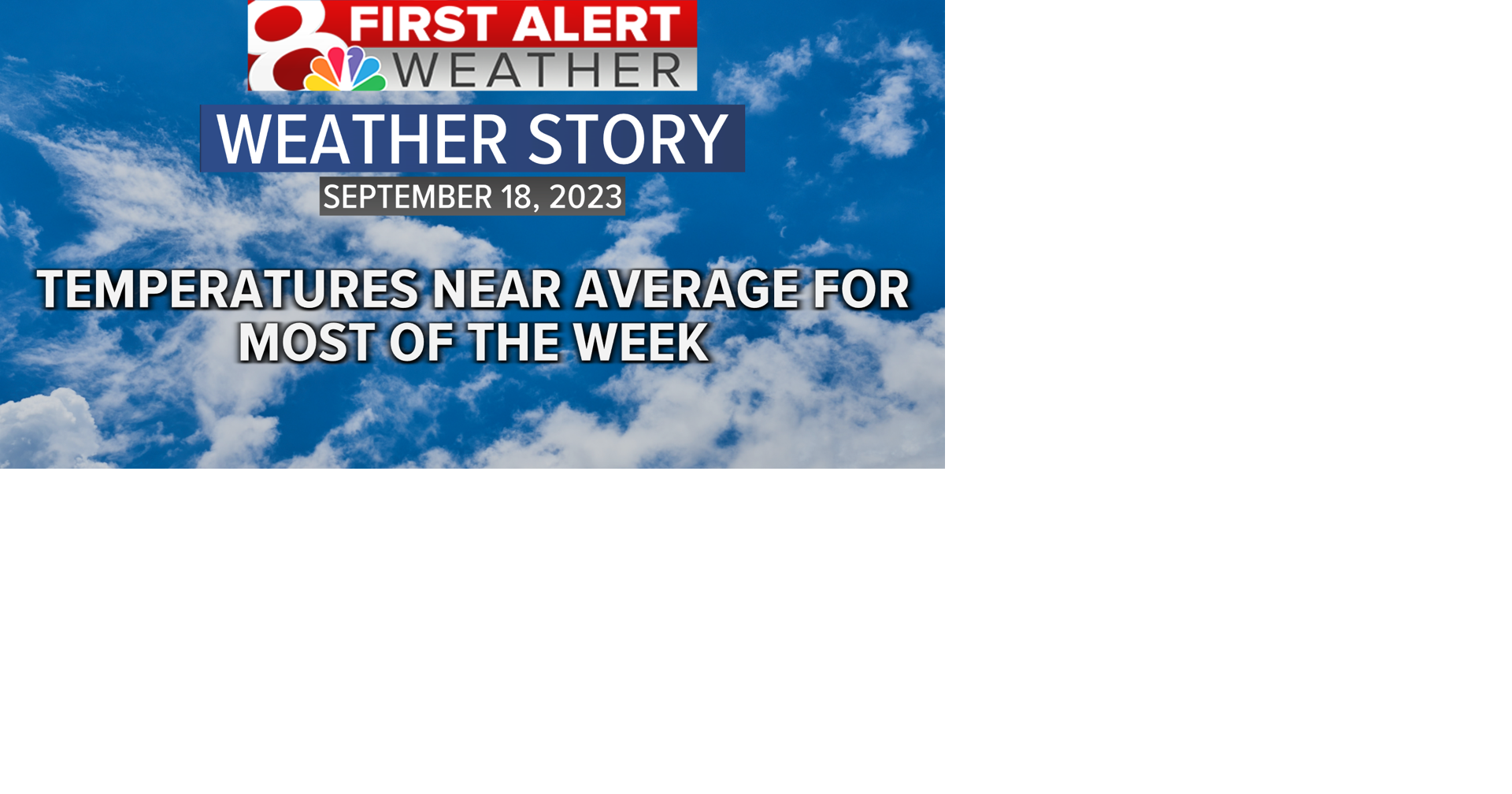 Forecast: A sunny and mild Monday | Weather | komu.com