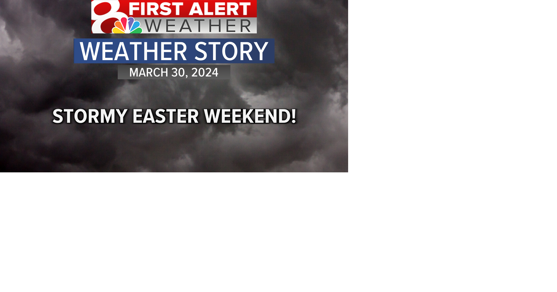 Forecast: A stormy Easter weekend | Weather | komu.com