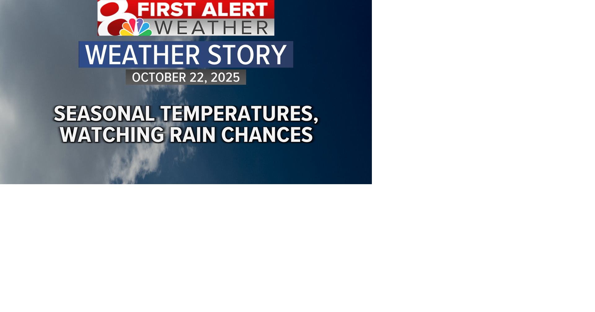 Forecast: Seasonal temperatures, weekend rain chances | Weather | komu.com