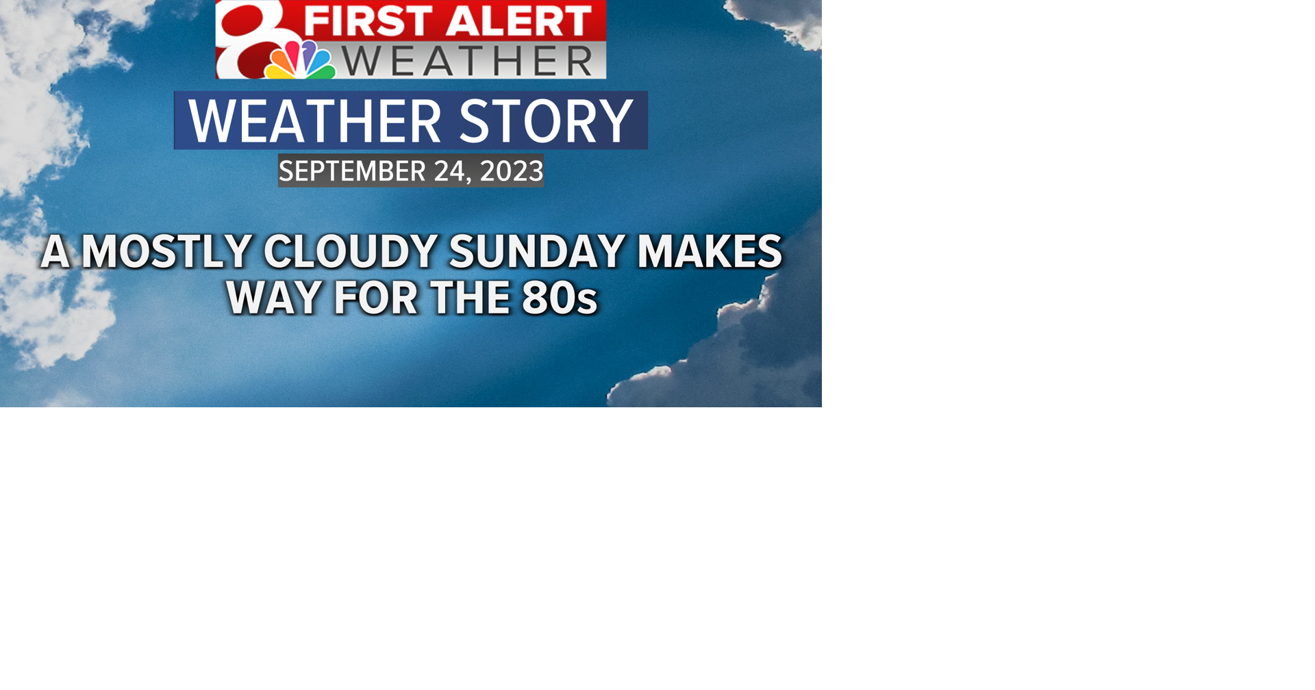Forecast: A mostly cloudy Sunday makes way for the 80s | Weather | komu.com