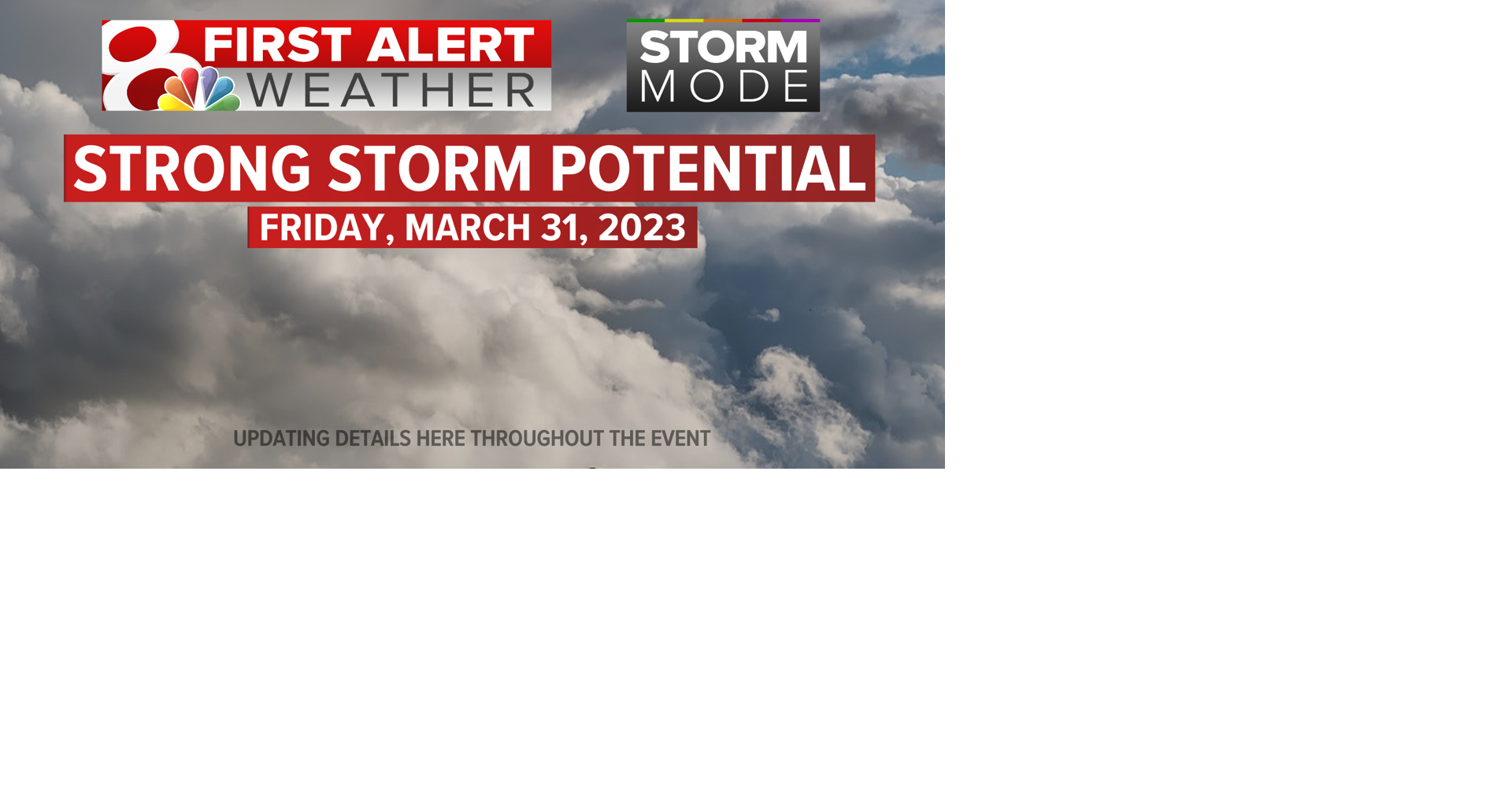 STORM MODE: Strong to severe storms possible Friday, still some ...