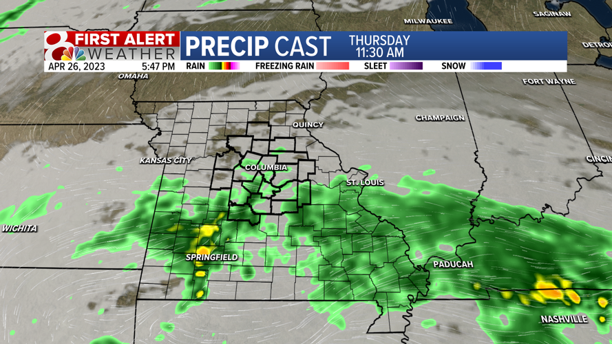 Forecast: Rain possible on Thursday, but best chances stay south of I ...