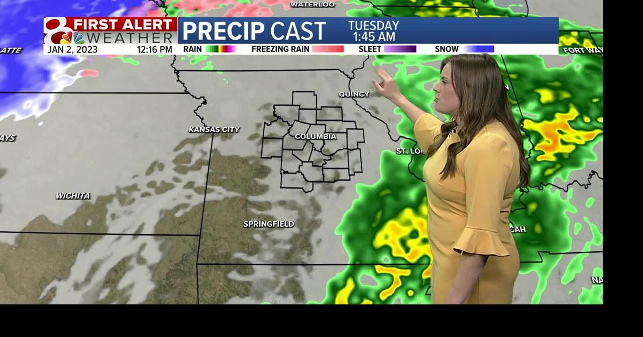 A full track on Monday night rain and cooler temperatures to follow ...