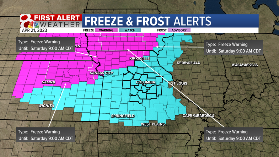 Forecast: Much cooler temperatures and frost for the weekend | Weather ...