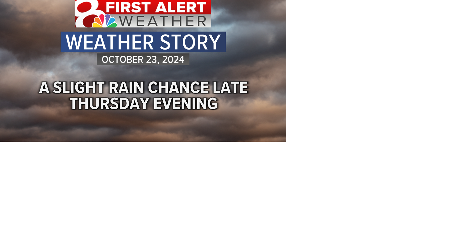 Forecast: Temperature swings continue with a slight rain chance ...