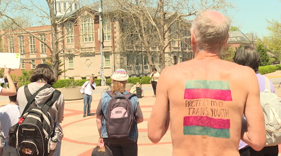 Students protest for transgender rights after amendment approved ...