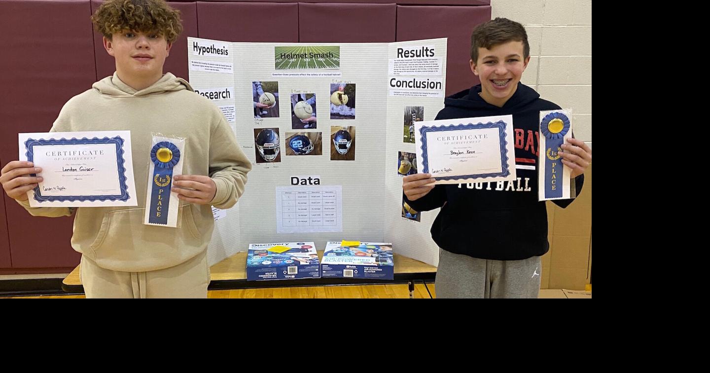Middle school students excel at science fair | Garrett Clipper ...