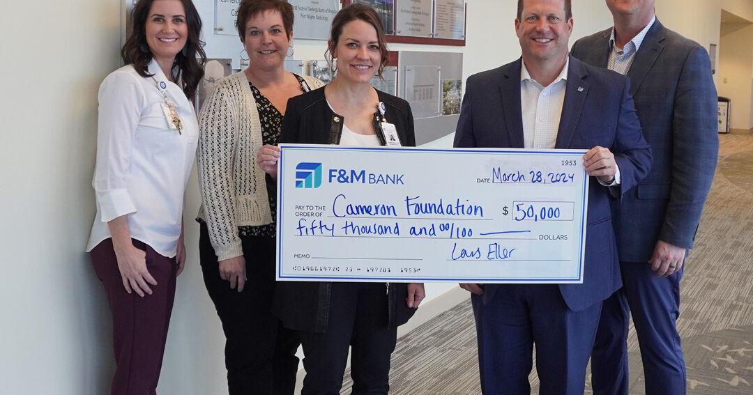 F&M Bank donates $50,000 to Cameron Education and Innovation Center ...