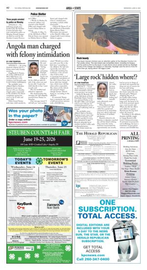 Page A1 | The Herald Republican e-Edition | kpcnews.com