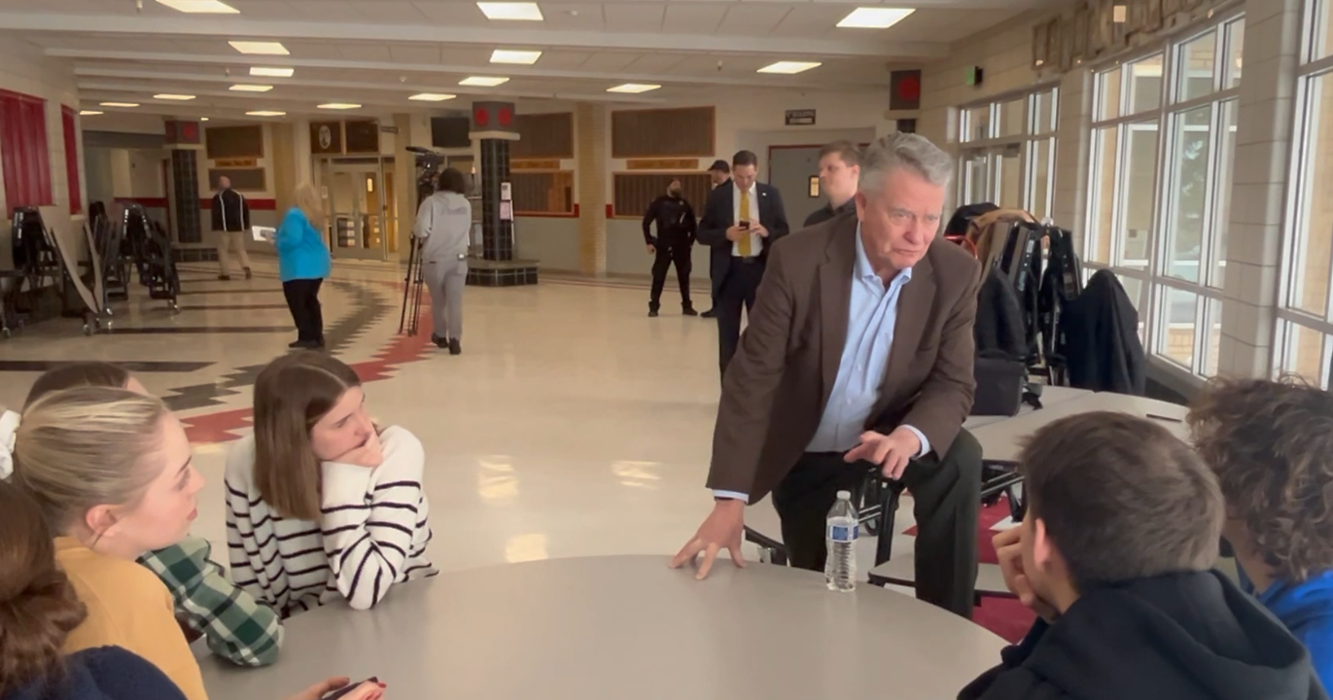 Governor Little Talks with Students and Staff at Highland High School ...