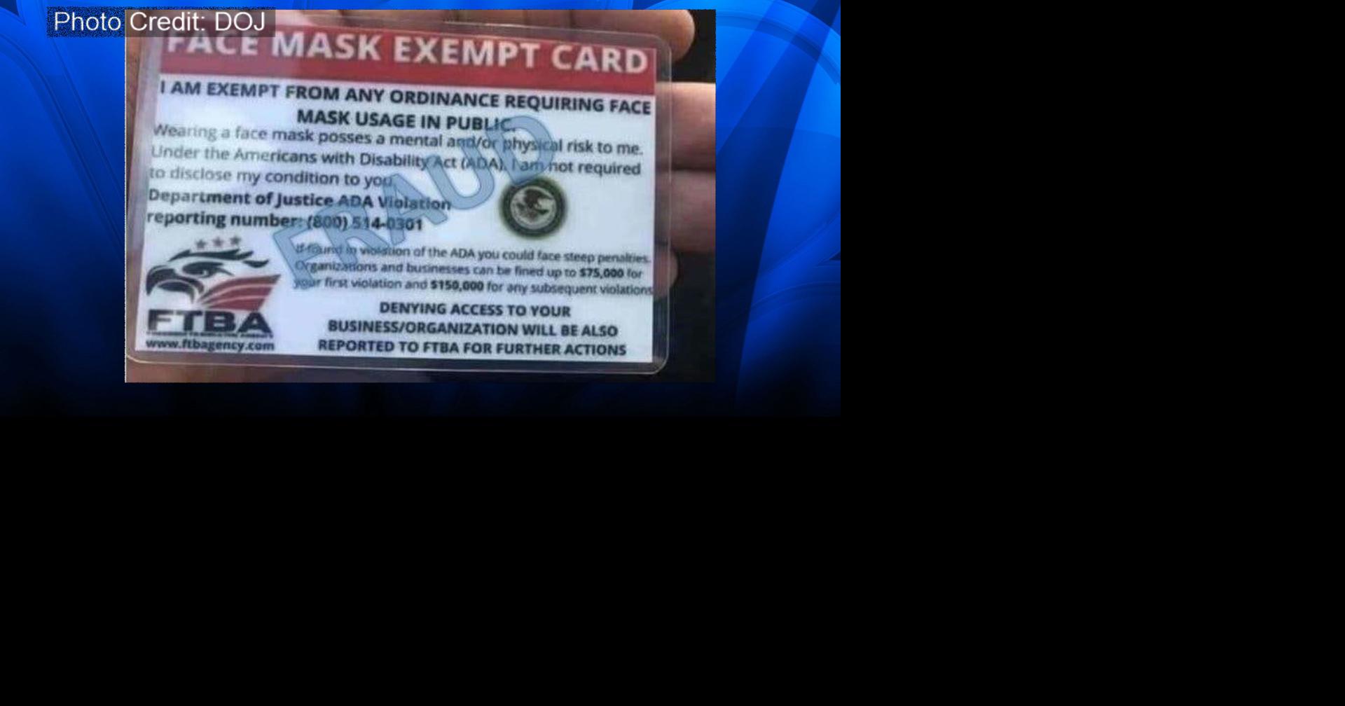 Fake Face Mask Cards | Local News | kpvi.com