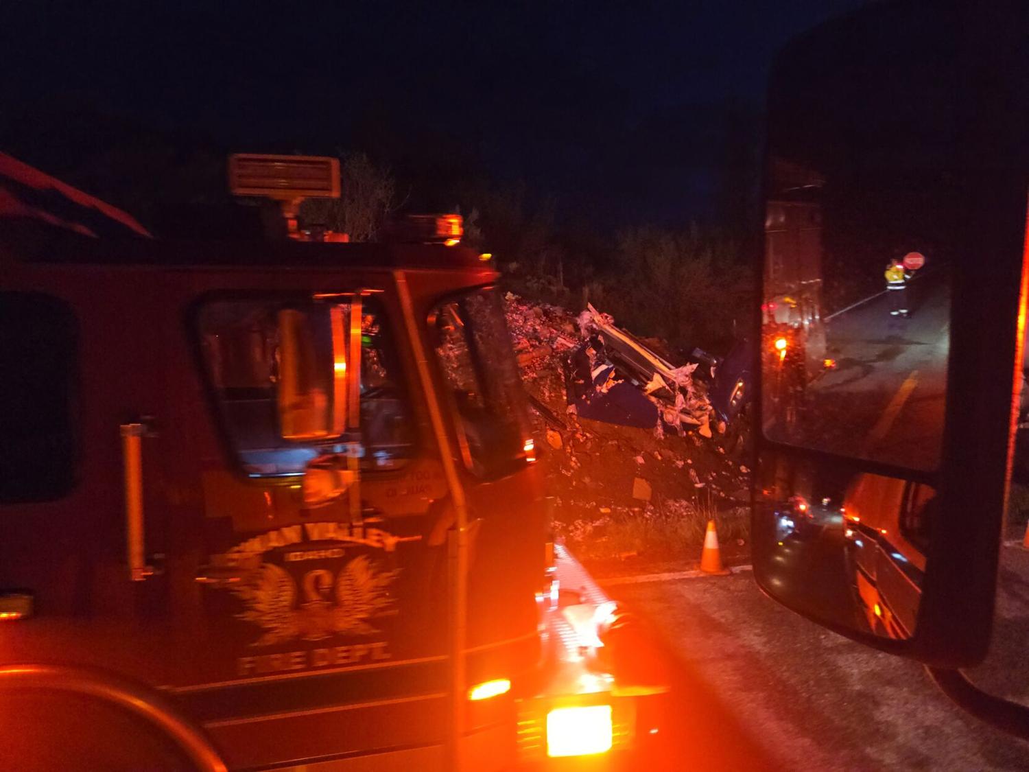 Update: A Semi-Truck Drives Off the Road in Swan Valley | Local News ...