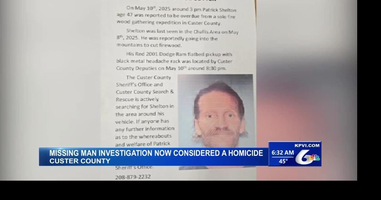 The Missing Person Case for Patrick Ray Shelton is Now Considered a ...