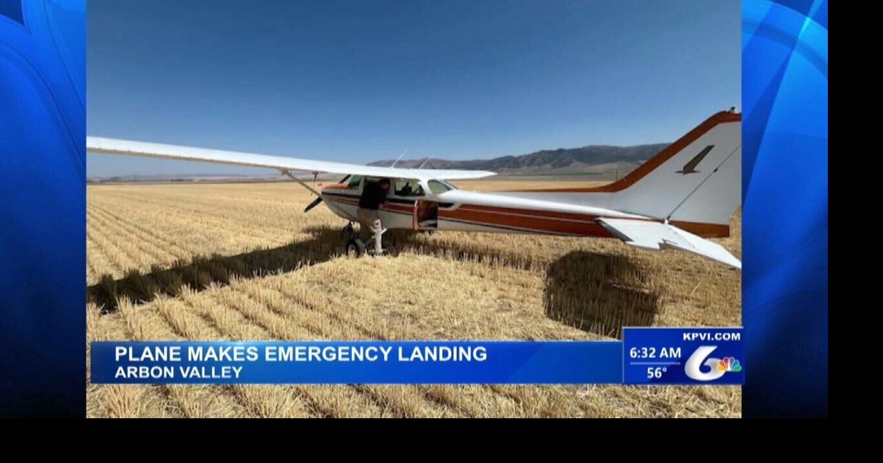A Single Engine Plane Made an Emergency Landing in a Wheat Field ...