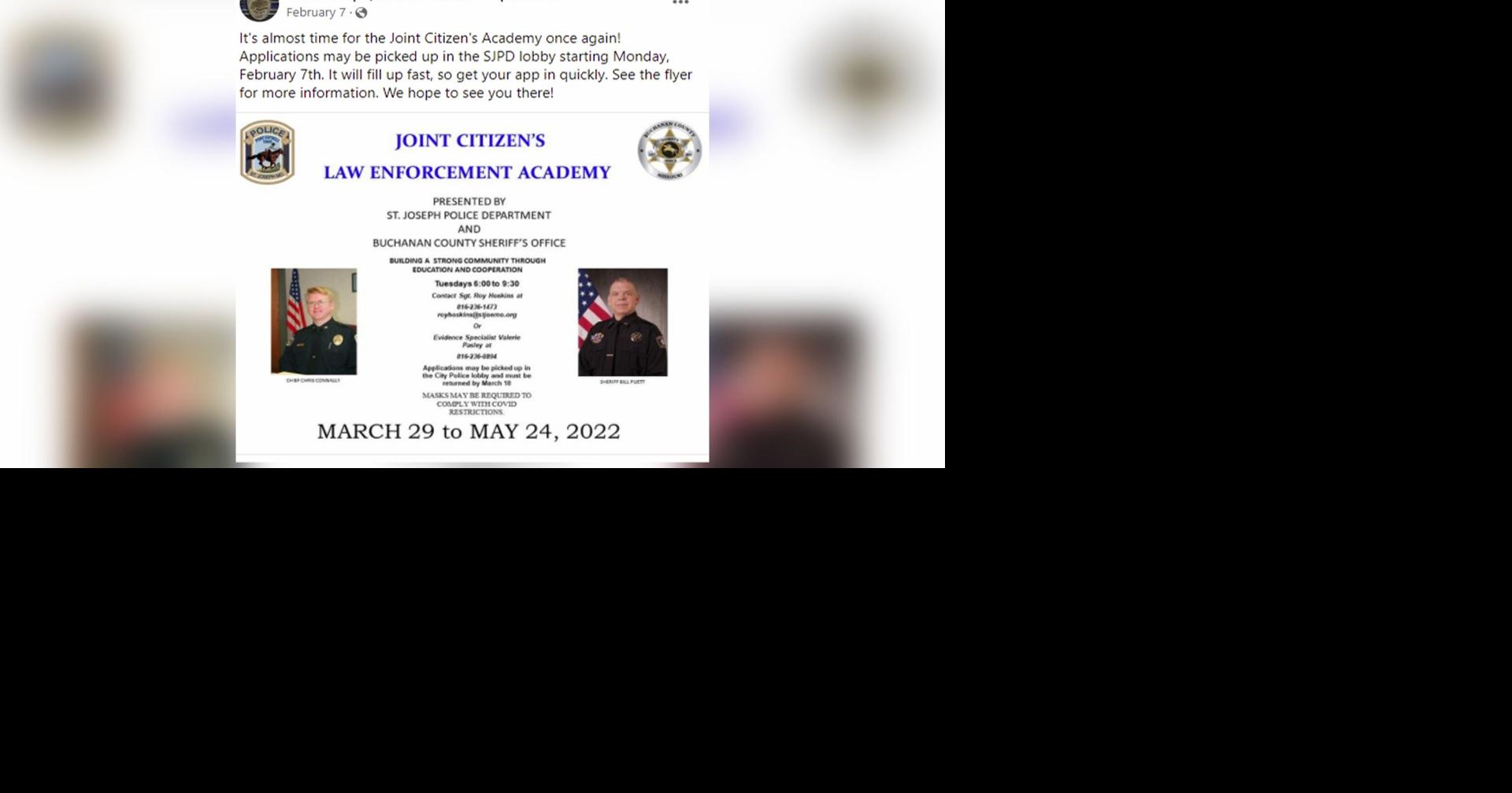 SJPD having Citizen's Police Academy again | News | kq2.com