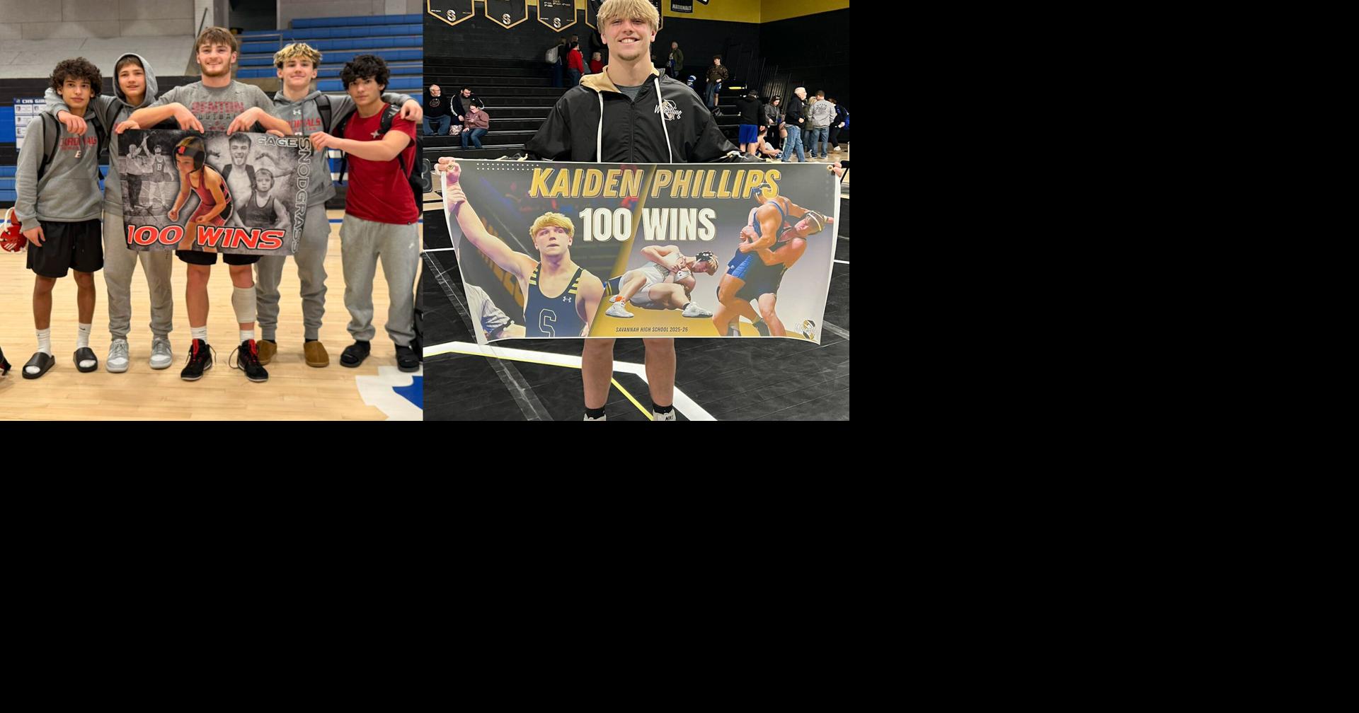 Benton's Gage Snodgrass and Savannah's Kaiden Phillips pick up 100th ...