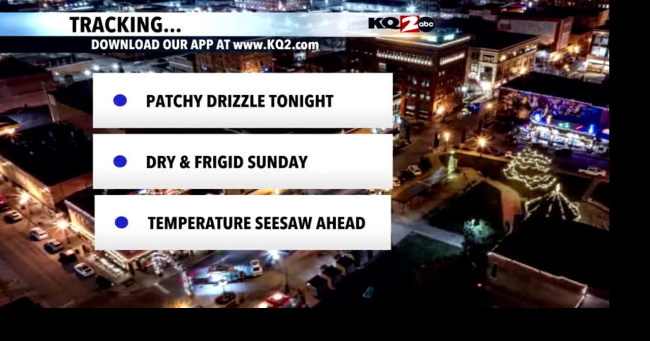 Tracking patchy drizzle tonight, frigid Sunday | Video | kq2.com