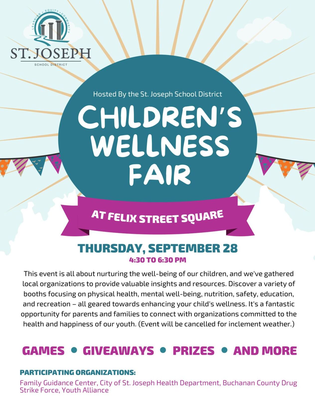 SJSD to host Children's Wellness Fair on Thursday | | kq2.com