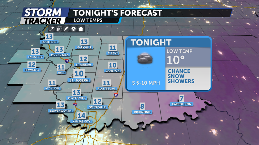 Tracking light snow showers tonight, warming trend Sunday | Weather ...