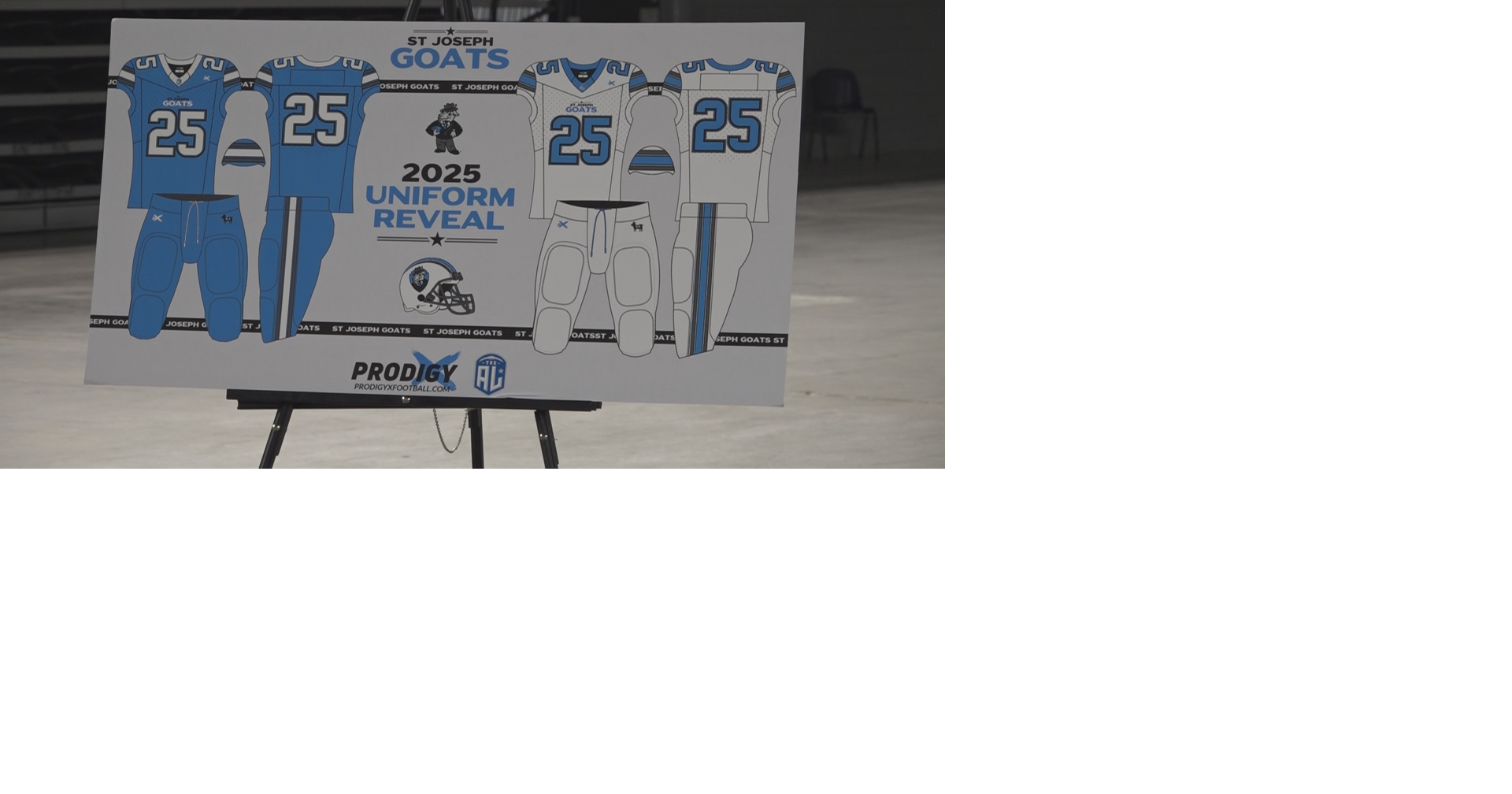 St. Joseph Goats unveil new uniforms and logo | News | kq2.com