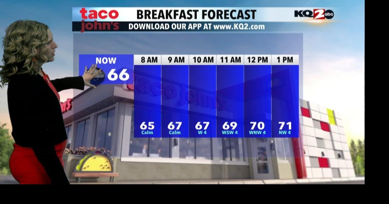 Taco John's Breakfast Forecast 10/6/25 | Weather | kq2.com