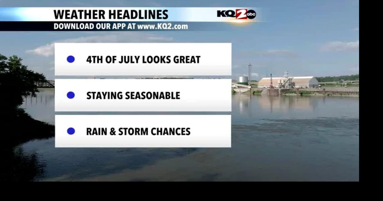KQ2 Forecast: Great fireworks weather for the Fourth; Showers and storm ...