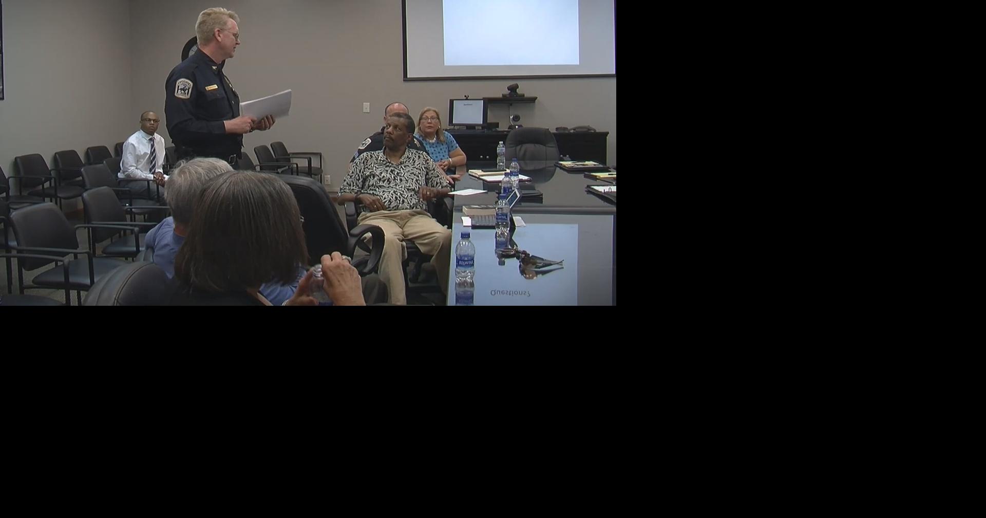 City manager Bryan Carter speaks on police chief Chris Connally's ...